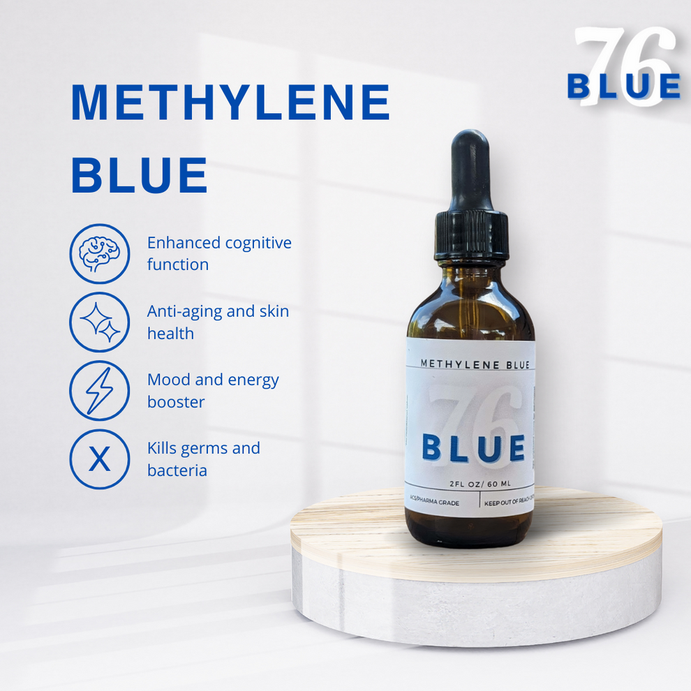 Methylene Blue 1% USP Pharmaceutical Grade | Ultra-Pure 60 mL (2.0 oz ...